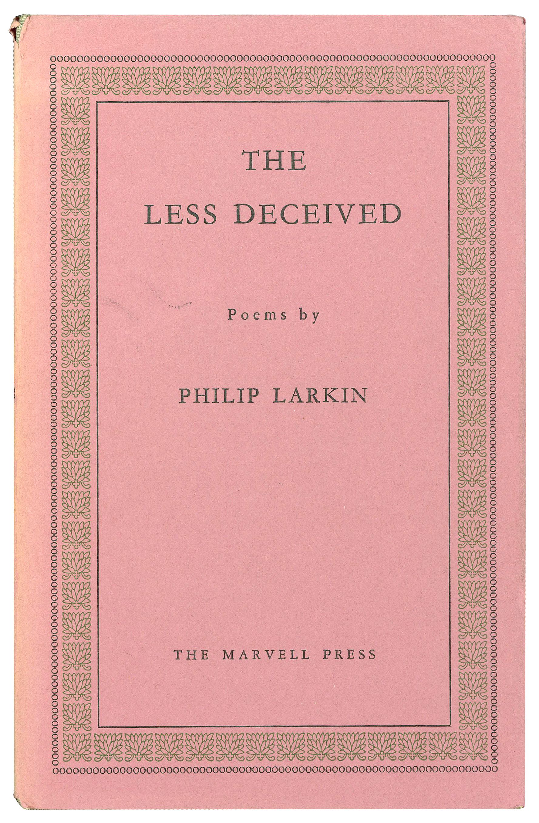 Bonhams : LARKIN (PHILIP) The Less Deceived, FIRST EDITION, FIRST ISSUE