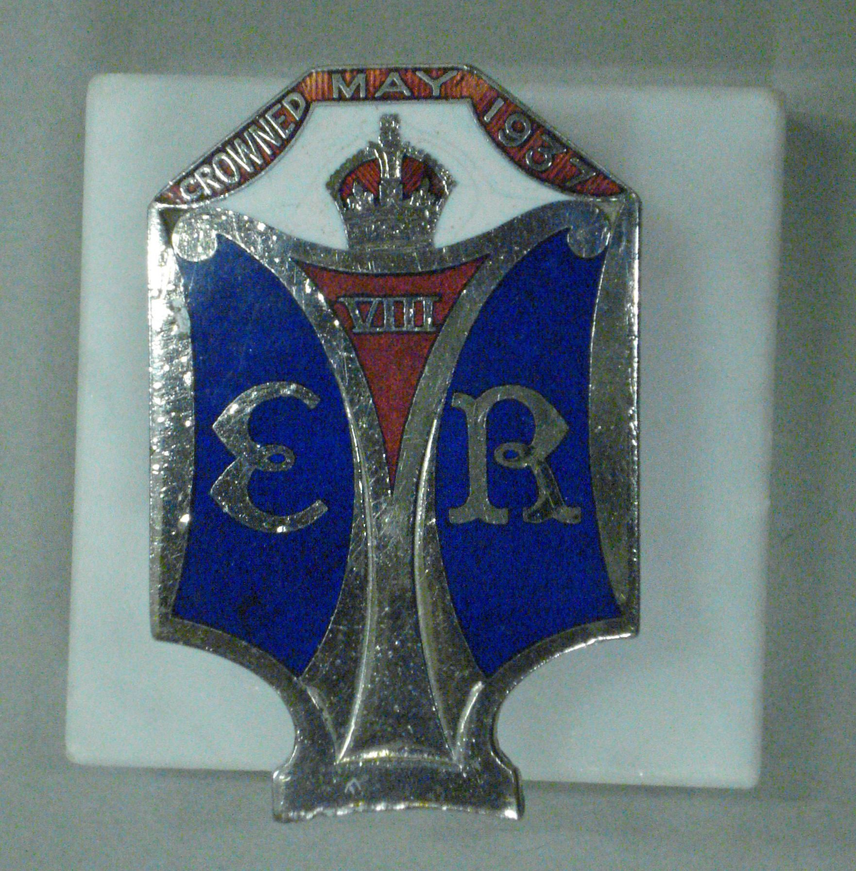 Bonhams Cars : A rare King Edward VIII 'Coronation' car badge, May 1937,