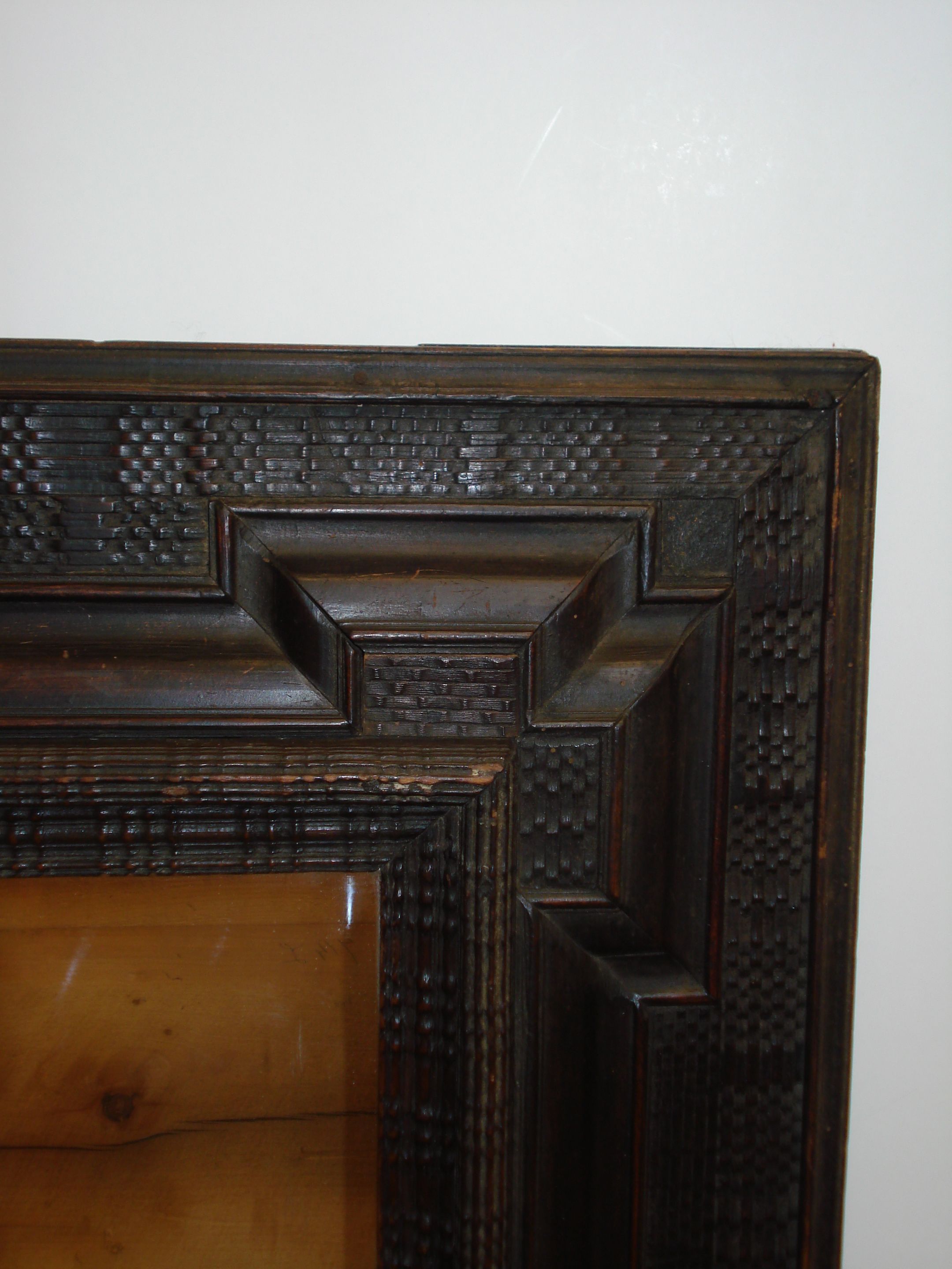 Bonhams : A Dutch 18th Century ebonised ripple moulding frame