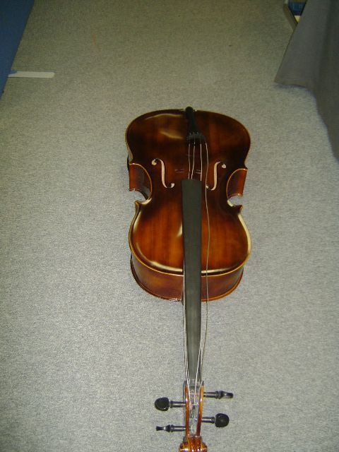Bonhams : A modern Hungarian Golden Strad cello together with a bow