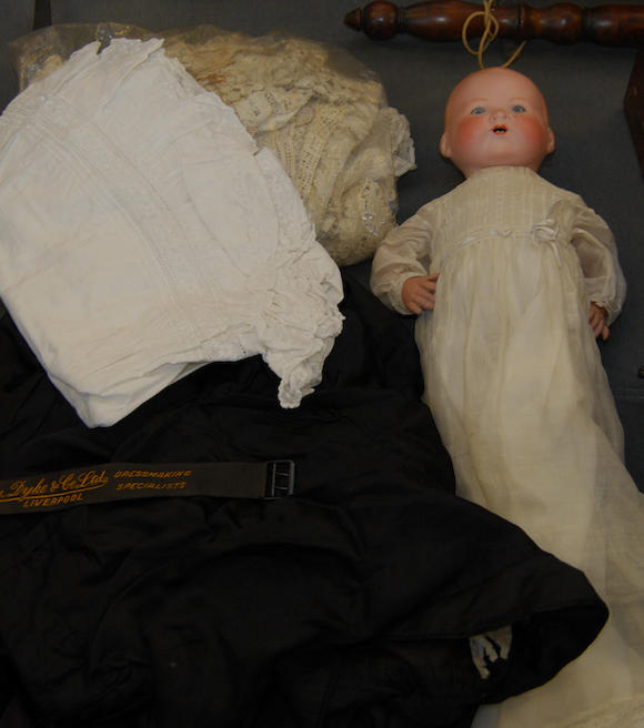 Bonhams An Early 20th Century Doll And A Small Collection Of Textiles