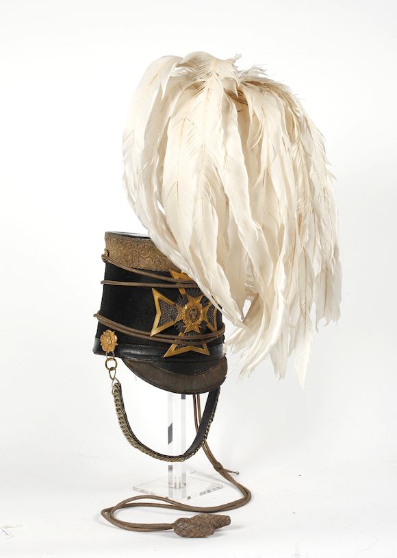 Bonhams : 1845-1856 Pattern Light Dragoon Officer's Shako, Possibly For ...