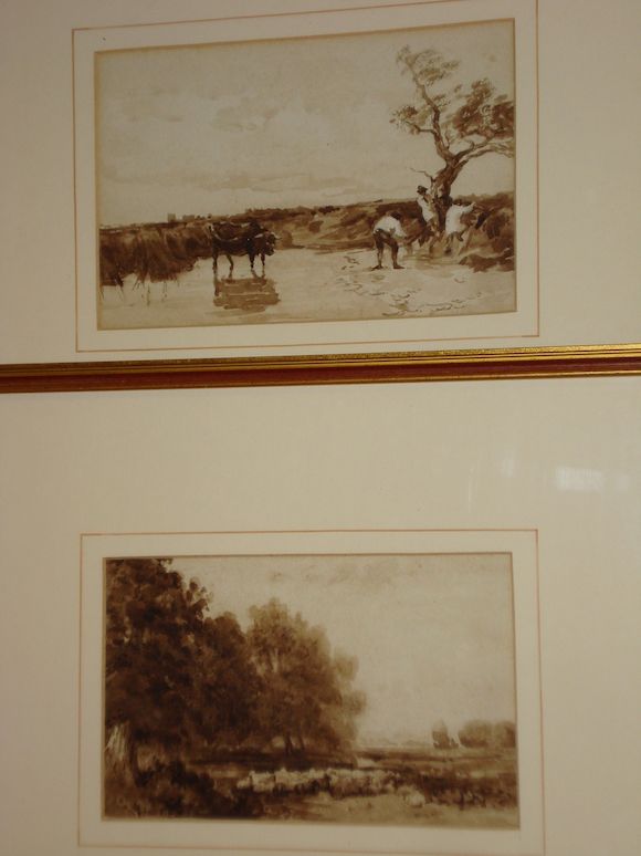 Bonhams : Circle of David Cox, RWS (British, 1773-1859) Landscape with ...