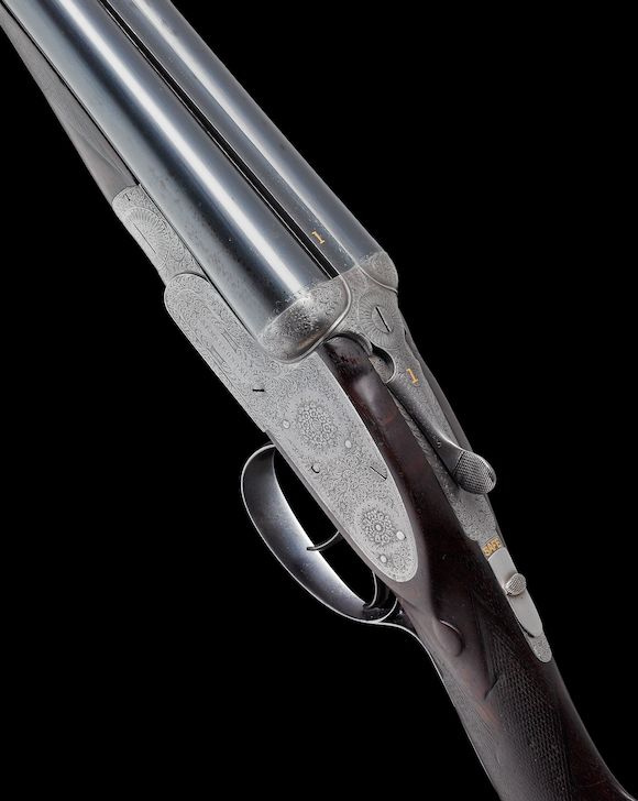 Bonhams : A 12-bore sidelock ejector gun by Armstrong & Co., no. 43072 ...