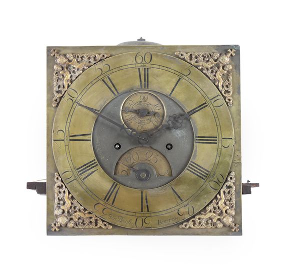 Bonhams : A third quarter 18th Century 8-day brass longcase clock dial ...