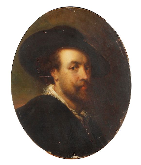 Bonhams : After Sir Peter Paul Rubens Self portrait with a hat