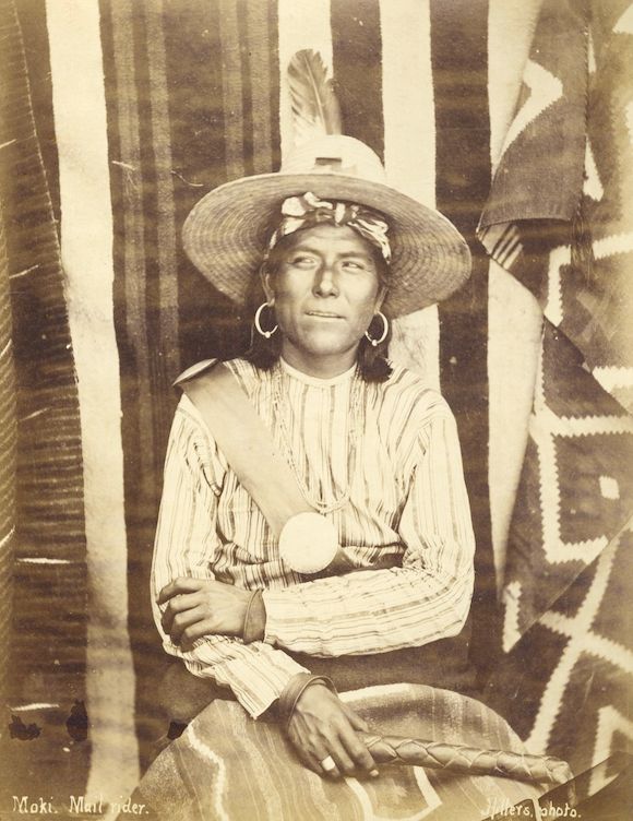 Bonhams : AMERICAN SOUTHWEST HILLERS (JOHN KARL) Moki [Hopi]. Mail rider