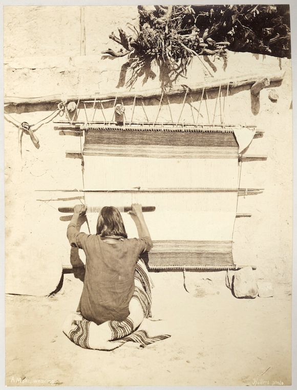 Bonhams : AMERICAN SOUTHWEST HILLERS (JOHN KARL) A Moki Hopi, weaving