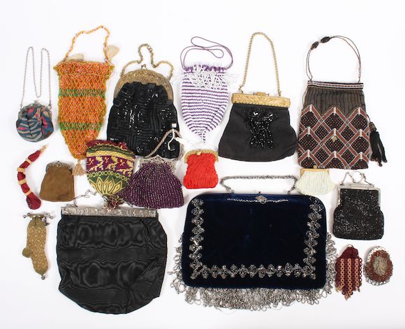 Bonhams : A group of 19th/early 20th century bags and coin purses
