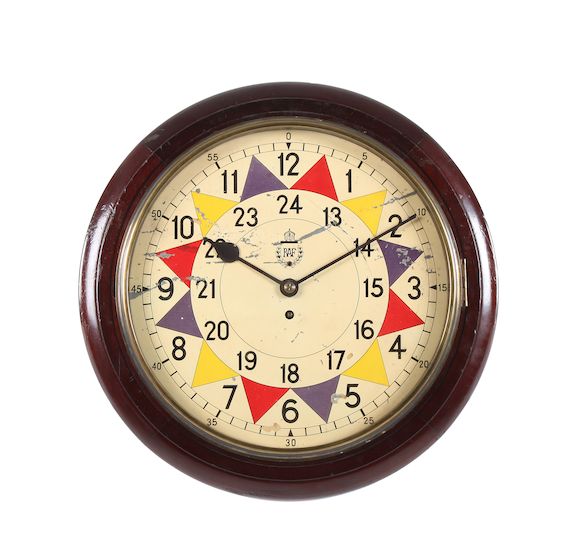 Bonhams : A rare mahogany-cased World War II RAF Operations Room ...