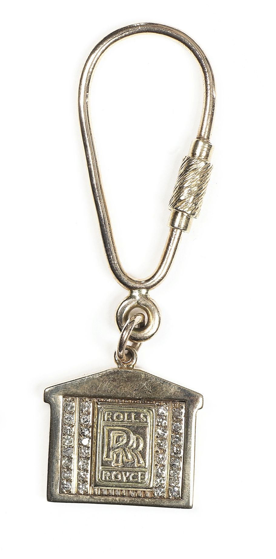 Bonhams Cars : A diamond set Roll-Royce key ring,