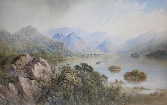 Bonhams : Cornelius Pearson (British, 1805-1891) 'Derwentwater',
