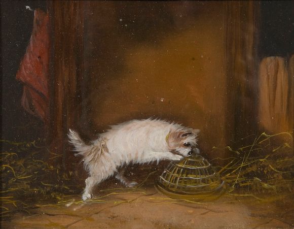 Bonhams : Follower of George Armfield (British, 1810-1893) Terrier ...