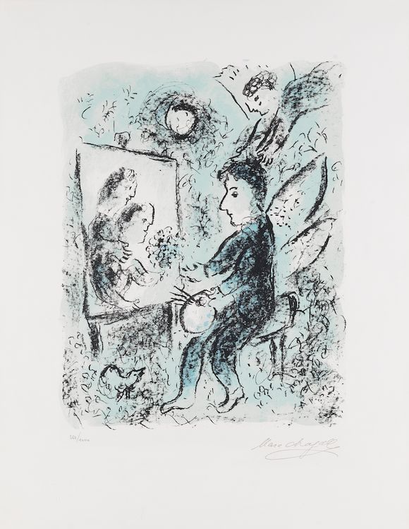 Bonhams : Marc Chagall (Russian/French, 1887-1985) Towards Another Light Lithograph in colours ...