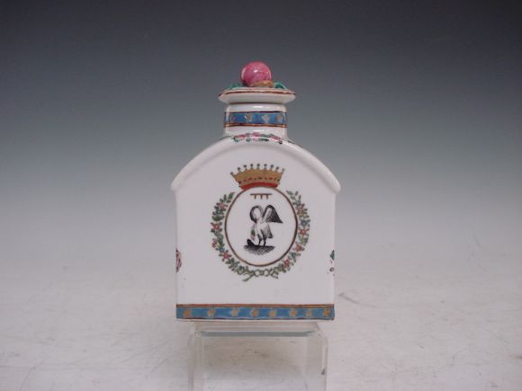 Bonhams : A Samson famille rose tea caddy with a matched cover Circa 1900