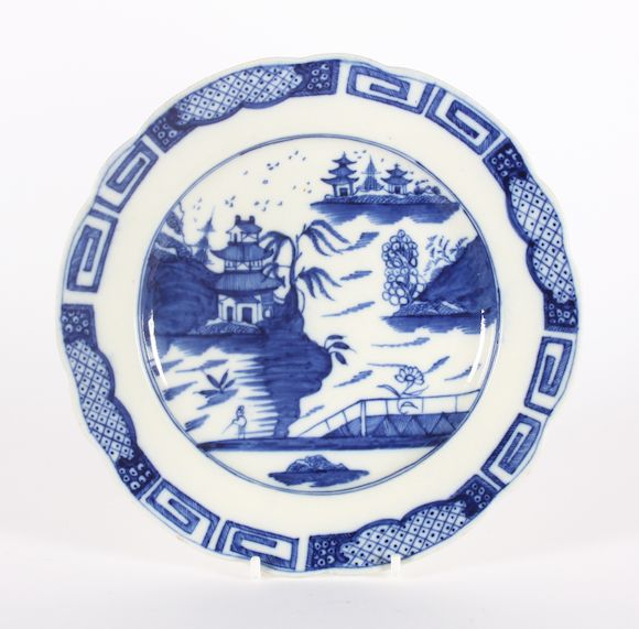 Bonhams : A Caughley dessert plate Circa 1780-90.