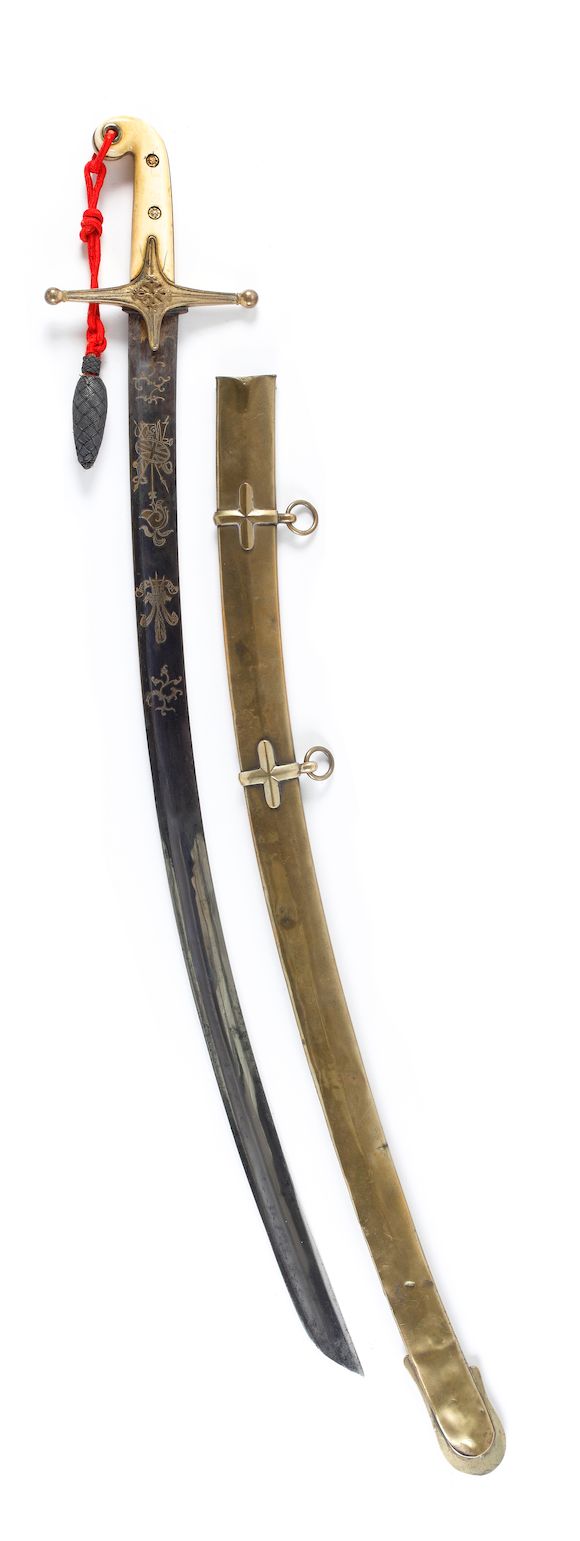 Bonhams : An 1822 Pattern Lancer Officer's Full Dress Mameluke Sabre Of ...