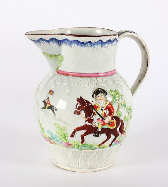 Bonhams : A Pratt Ware jug Circa 1800.