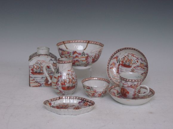 Bonhams : A European subject export part tea set Circa 1770