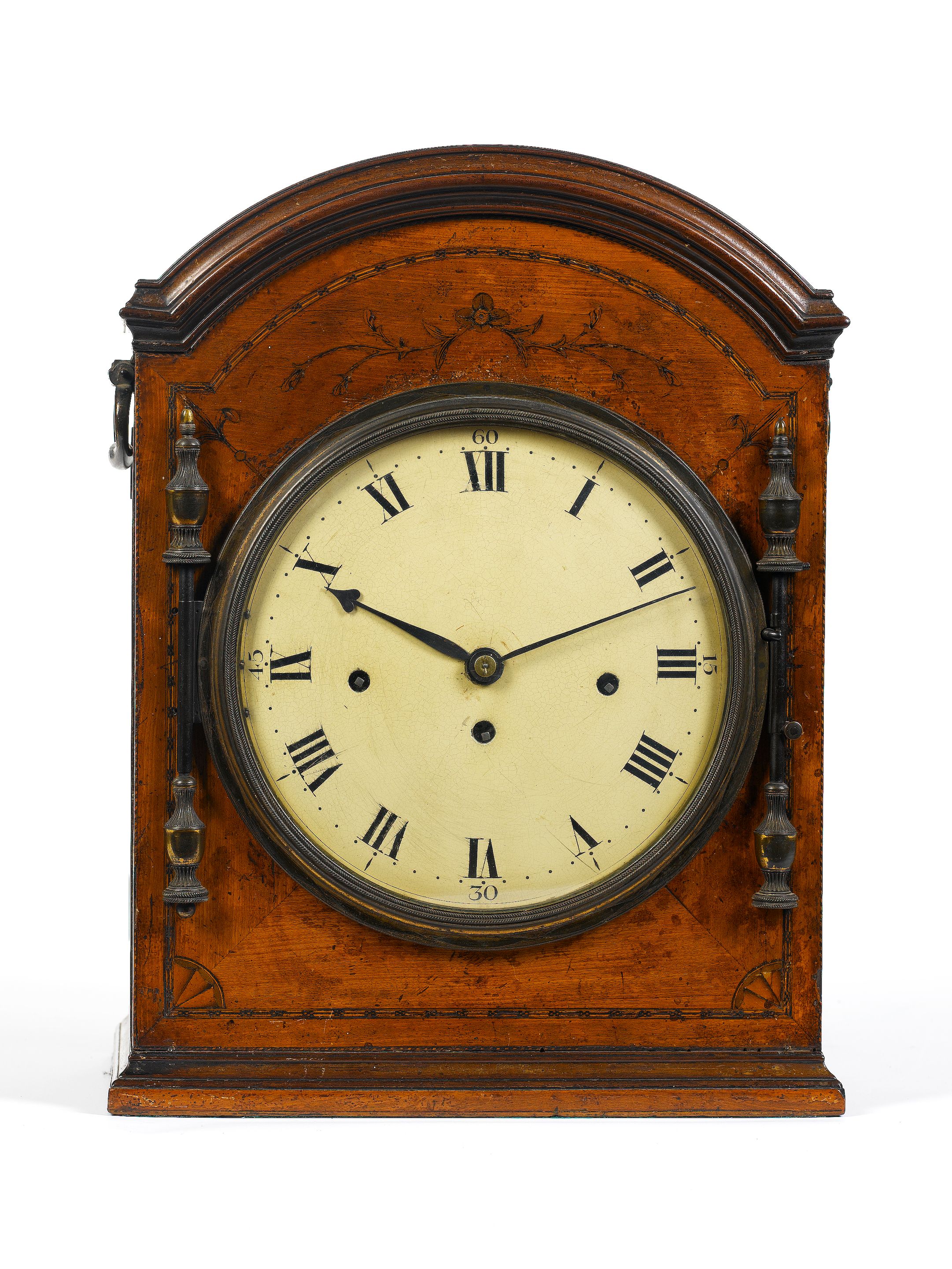 Bonhams : An early 19th century Irish satinwood and marquetry cased ...