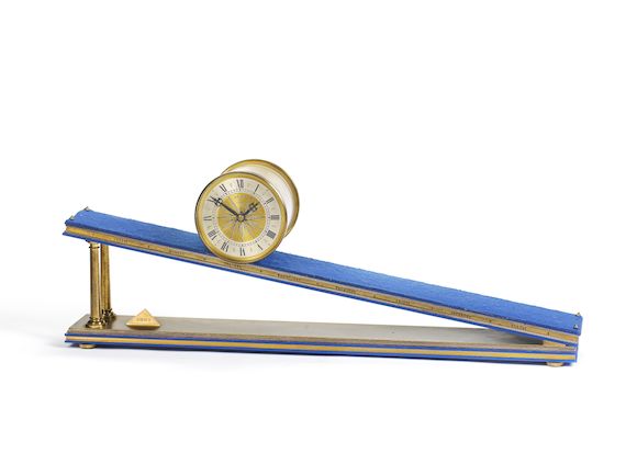 Bonhams : A late 20th century inclined plane clock Dent for Courtown, 1973