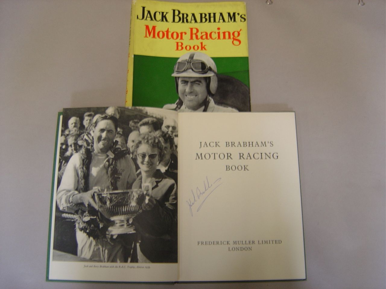 Bonhams Cars : A signed copy of Jack Brabham's Motor Racing Book,