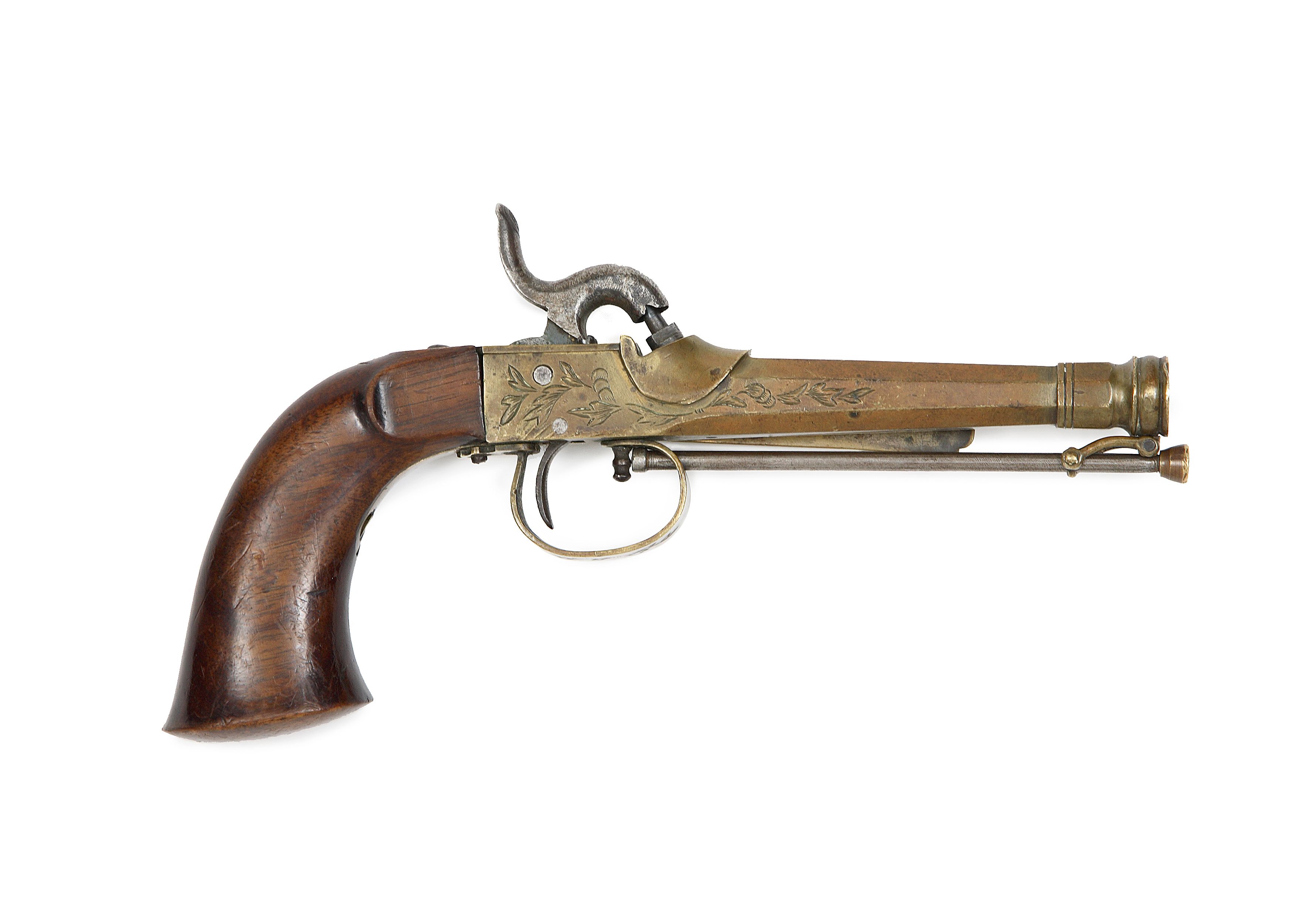 Bonhams : An 80-Bore Percussion Box-Lock Belt Pistol In The European Manner