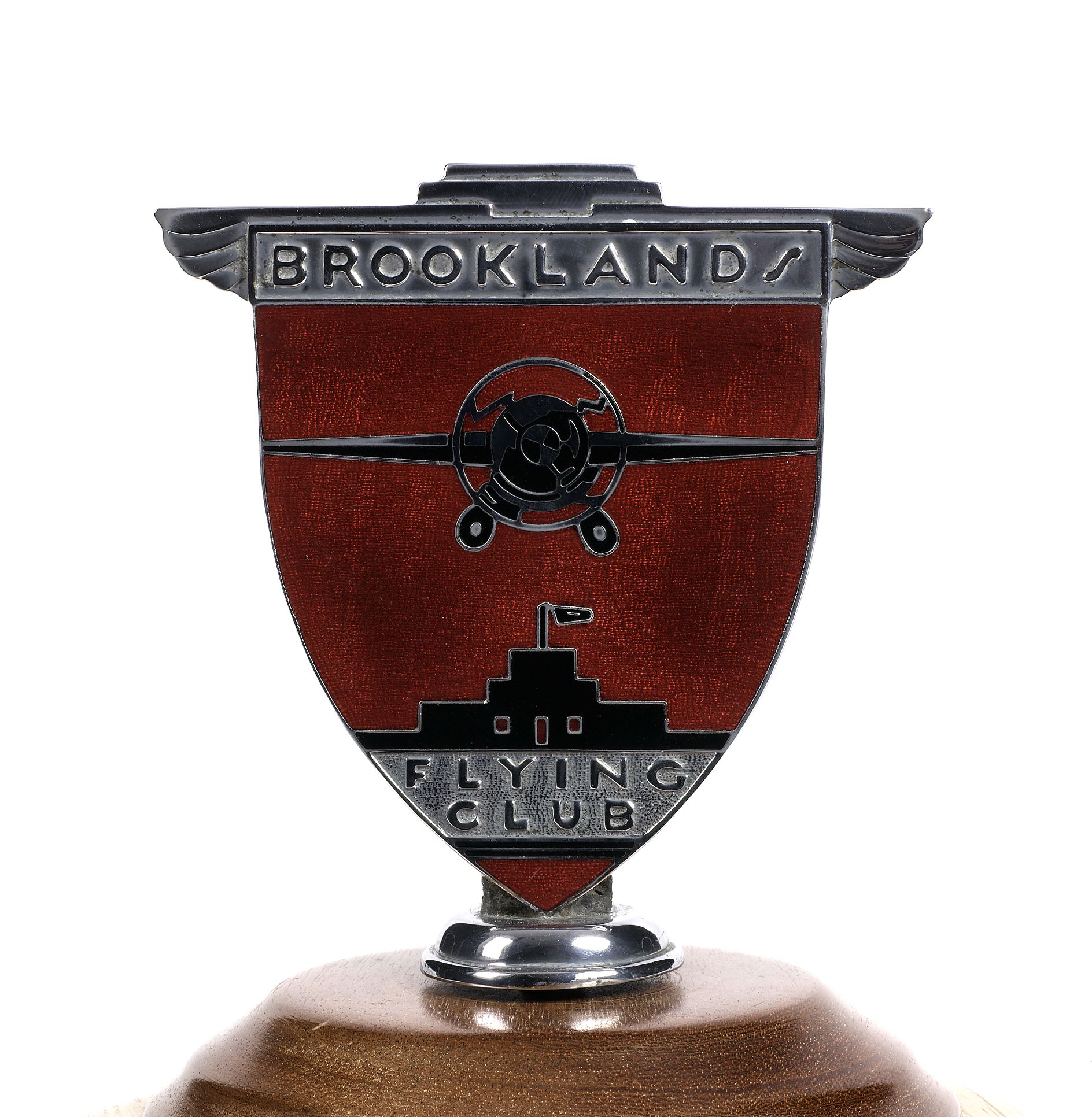 Bonhams Cars : An early Brooklands Flying Club badge,