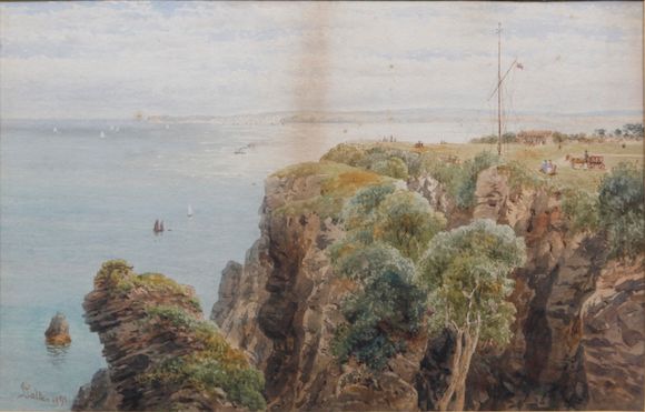 Bonhams : John William Salter (British), 19th Century Coastal scene