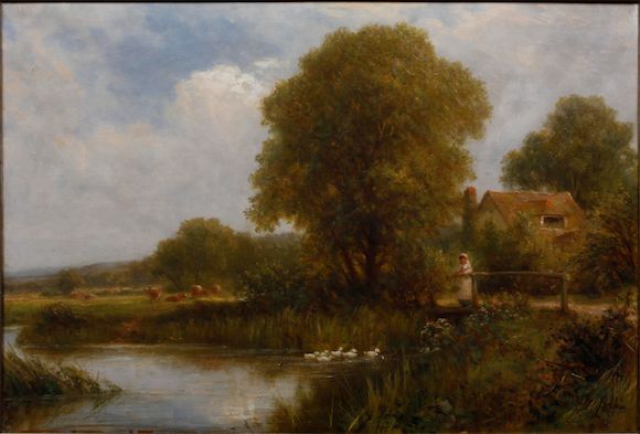 Bonhams : Henry Maidment (British 19th/20th Century) A Kentish Homestead