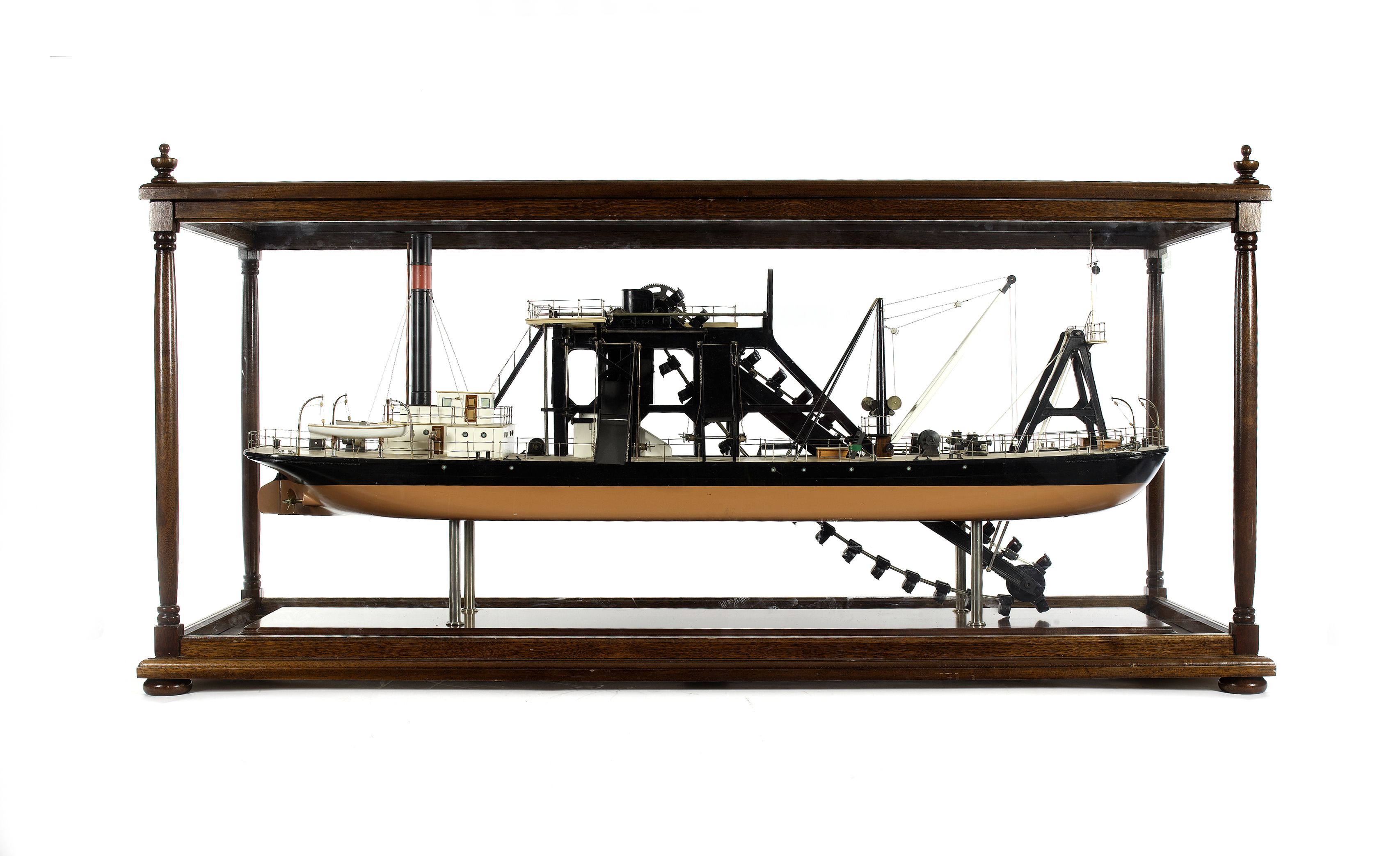 A Fine Builder's model of a steam Bucket Dredger. - auctions & price ...