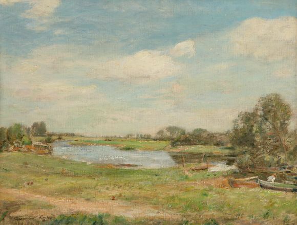 Bonhams : Alexander Ignatius Roche, RSA (British, 1861-1921) 'River at ...