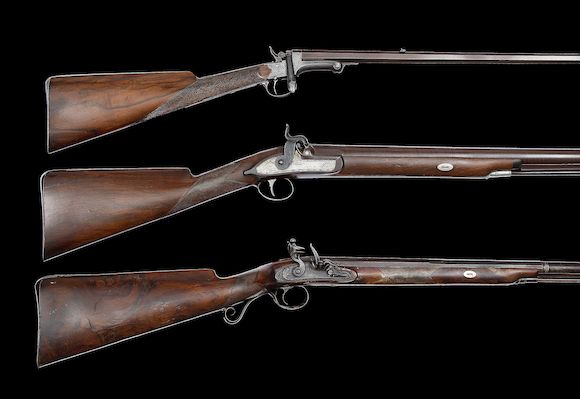 Bonhams : An Irish 80-Bore Breech-Loading Needle-Fire Rook Rifle