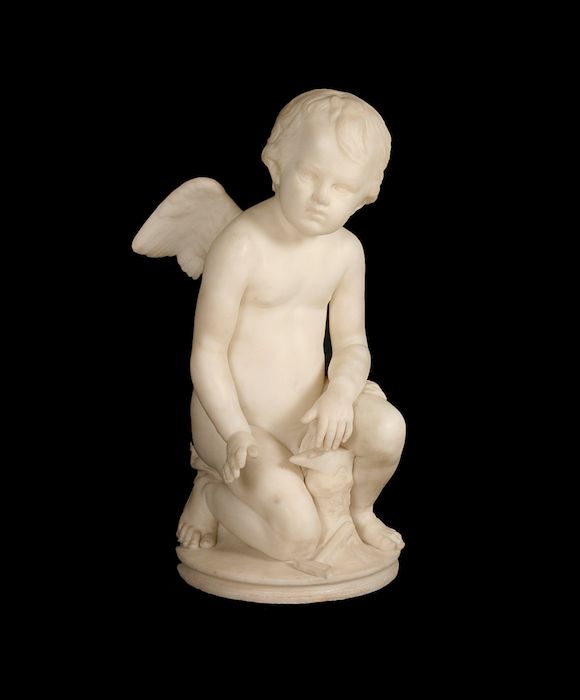 Bonhams : Pio Fedi, Italian (1816-1892) A carved Carrara marble figure ...
