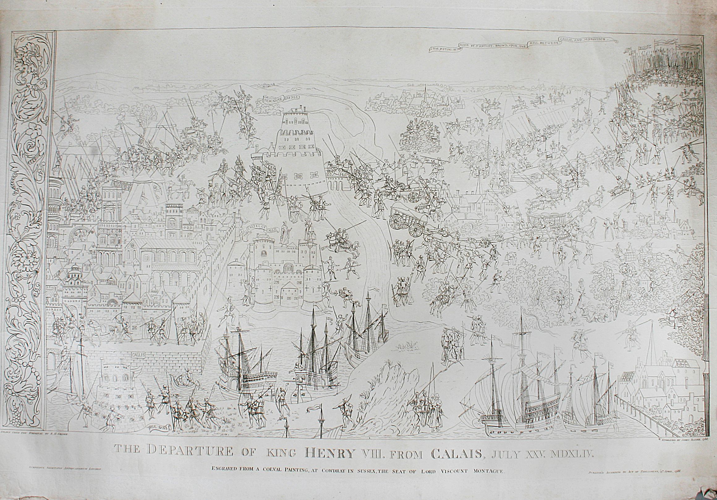 Bonhams : James Basire (British, 1730-1802) The siege of Boulogne by ...