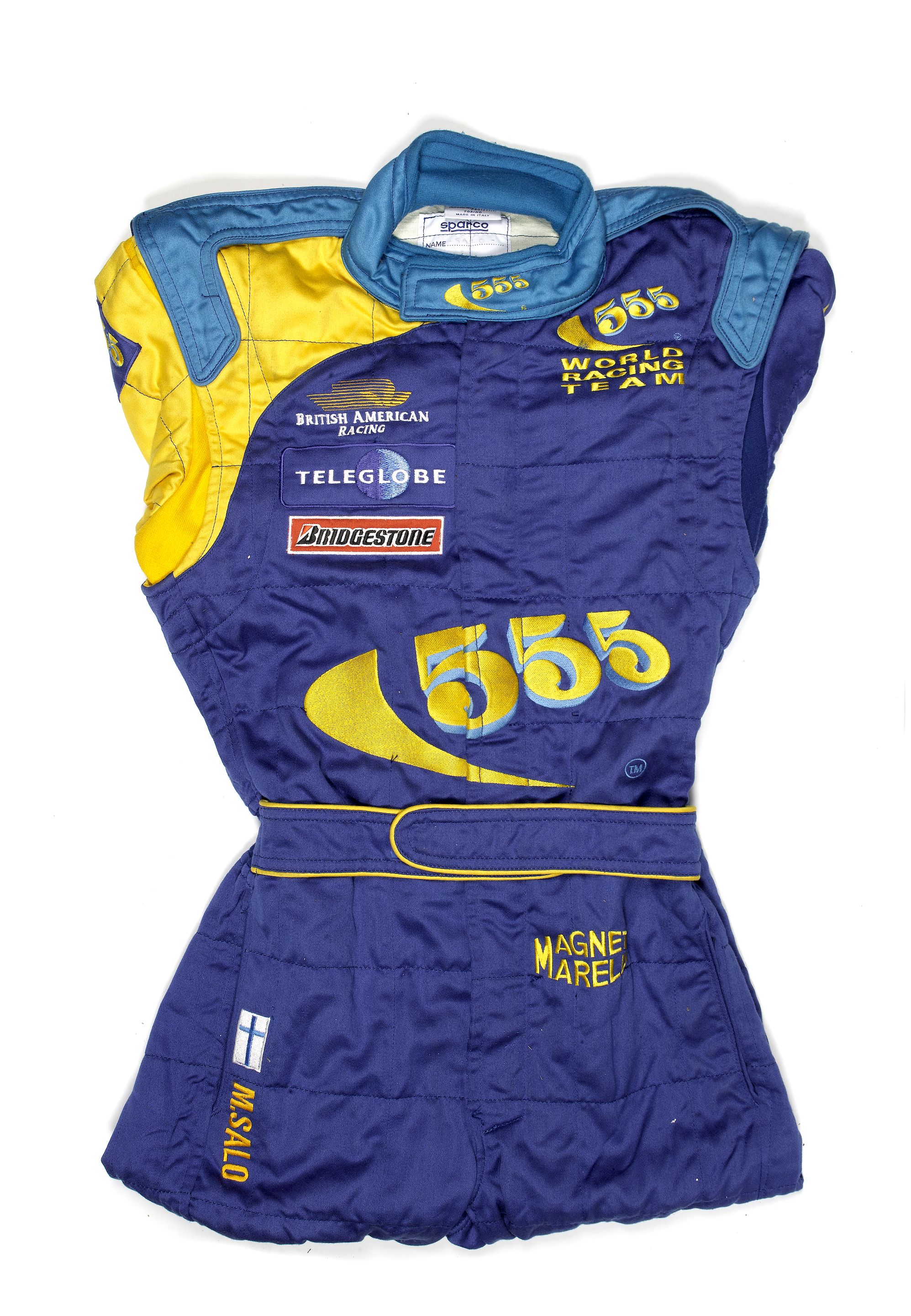 Bonhams Cars : A pair of Mika Salo 'British American Racing' Sparco ...