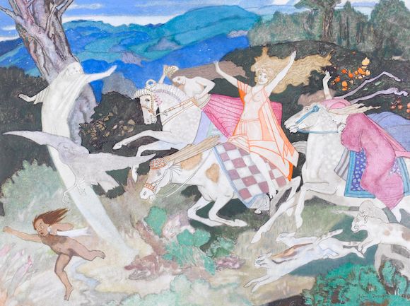 Bonhams : John Duncan, RSA RSW (British, 1866-1945) 'The Hunted Goblin'