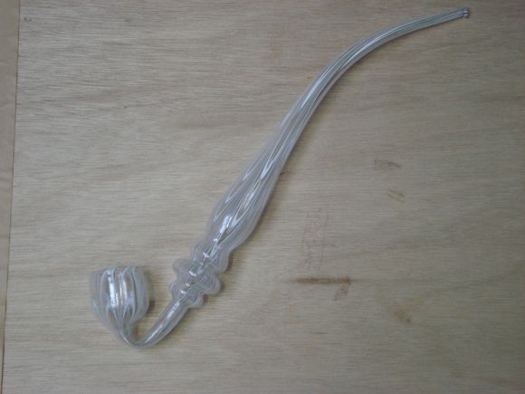 Bonhams : A Nailsea style glass pipe Late 19th century