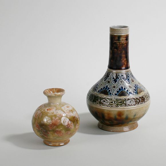 Bonhams : An R.W. Martin bottle vase signed and inscribed London ...