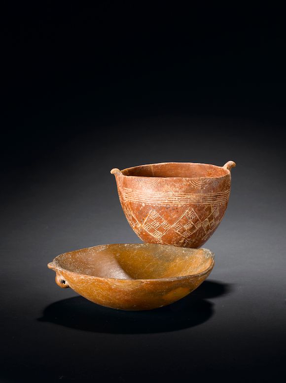 Bonhams : Two Cypriot red polished ware pottery bowls 2
