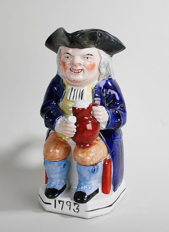 Bonhams : A Victorian Staffordshire Toby jug Circa 1850
