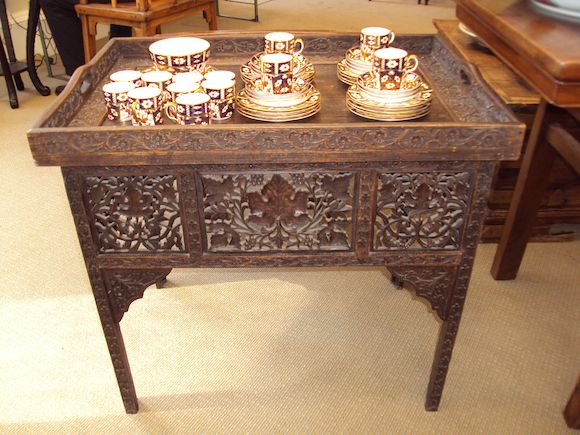 Bonhams : An Indian butler's table on folding stand 19th century