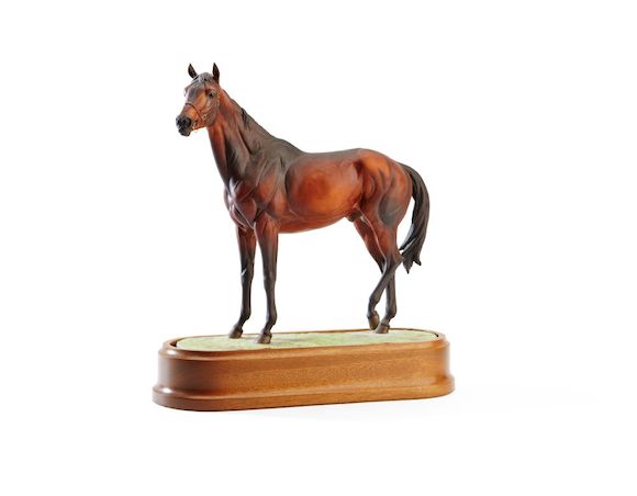 Bonhams : A limited edition Royal Worcester model of Mill Reef Modelled ...