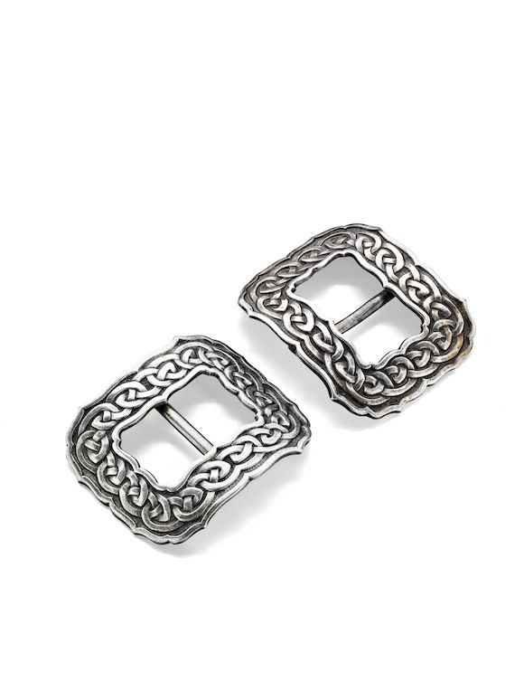 Bonhams : A pair of shoe buckles By Alexander Ritchie, two marks, AR ...