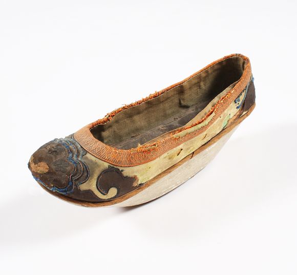 Bonhams : A Siamese 19th century lady's court shoe