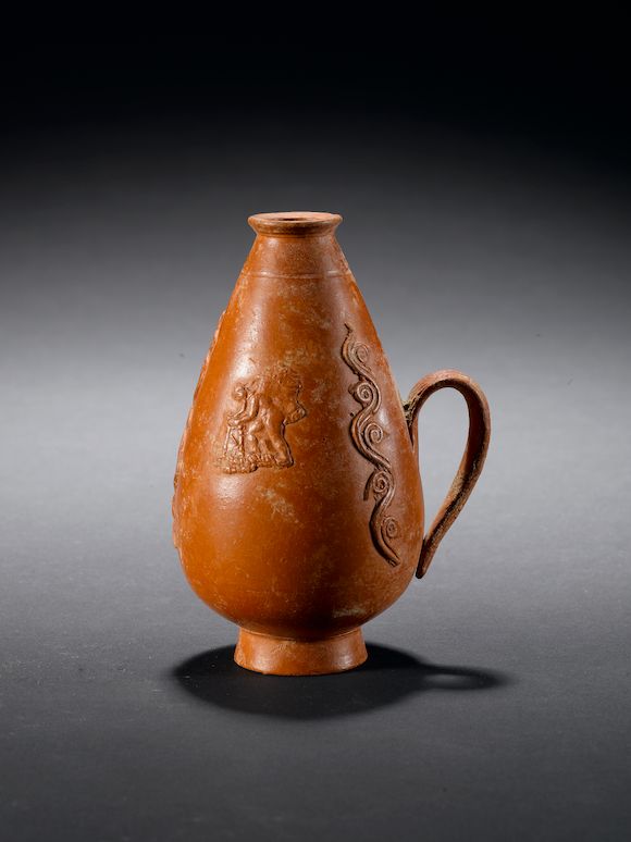 Bonhams : Roman red slip ware flask