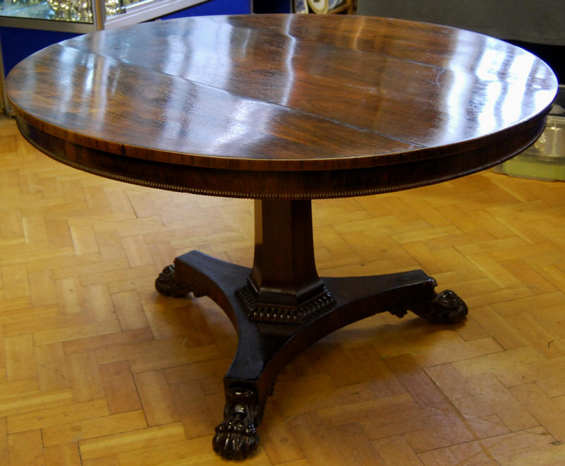 Bonhams A Regency Rosewood Centre Table