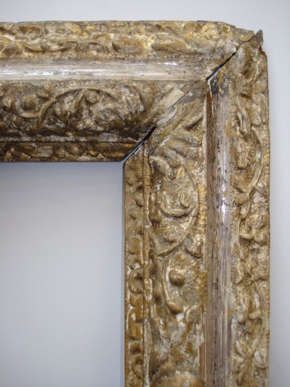 Bonhams : An English late 17th Century carved and silvered Lely frame