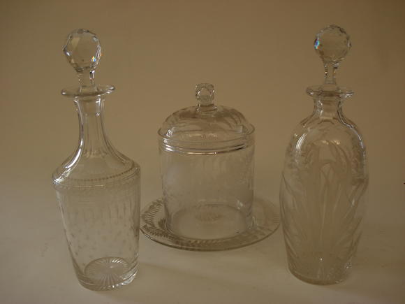 Bonhams A Collection Of Engraved Glassware 20th Century