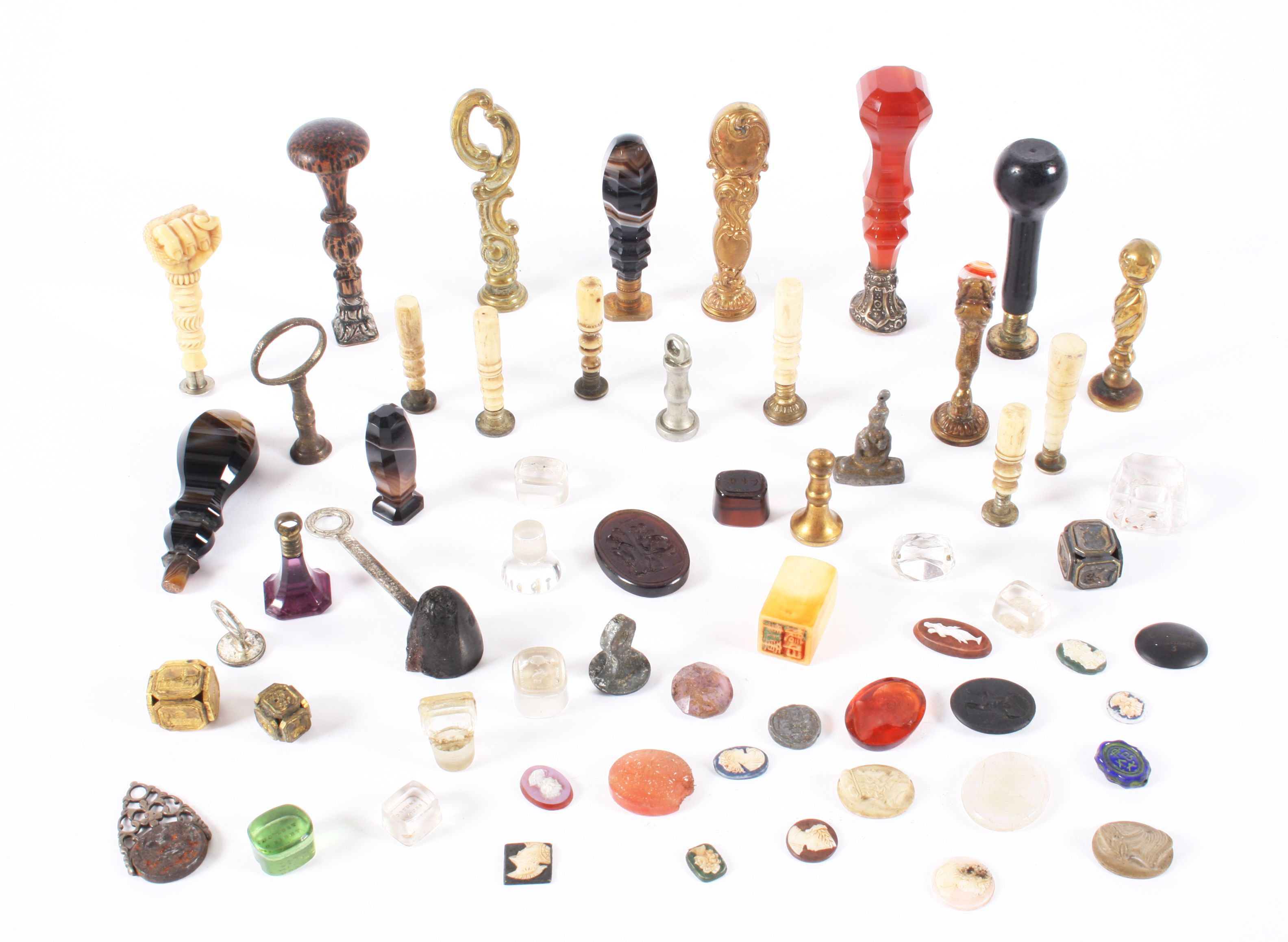 Bonhams : A collection of various 19th century intaglio seals
